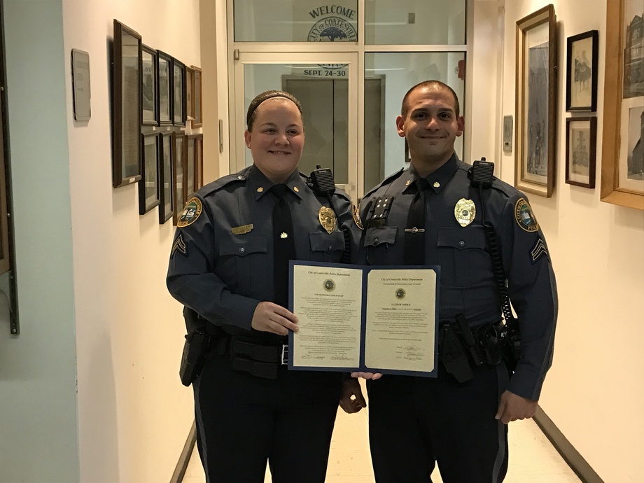 Coatesville promotes two police officers to corporal | chescotimes.com